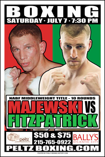 PHILLY BOXING HISTORY - July 02, 2012 - Majewski and Fitzpatrick Clash ...